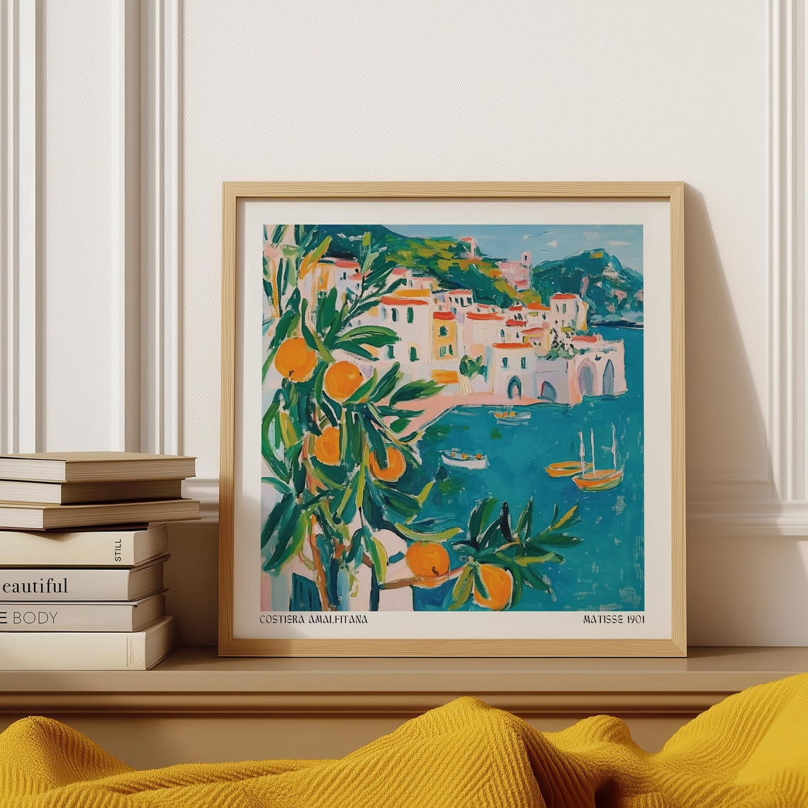Amalfi Coast Matisse Print Italian Riviera Wall Art Mediterranean ...