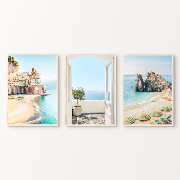 Amalfi Coast Mediterranean Positano Wall Italy Capri Photography ...