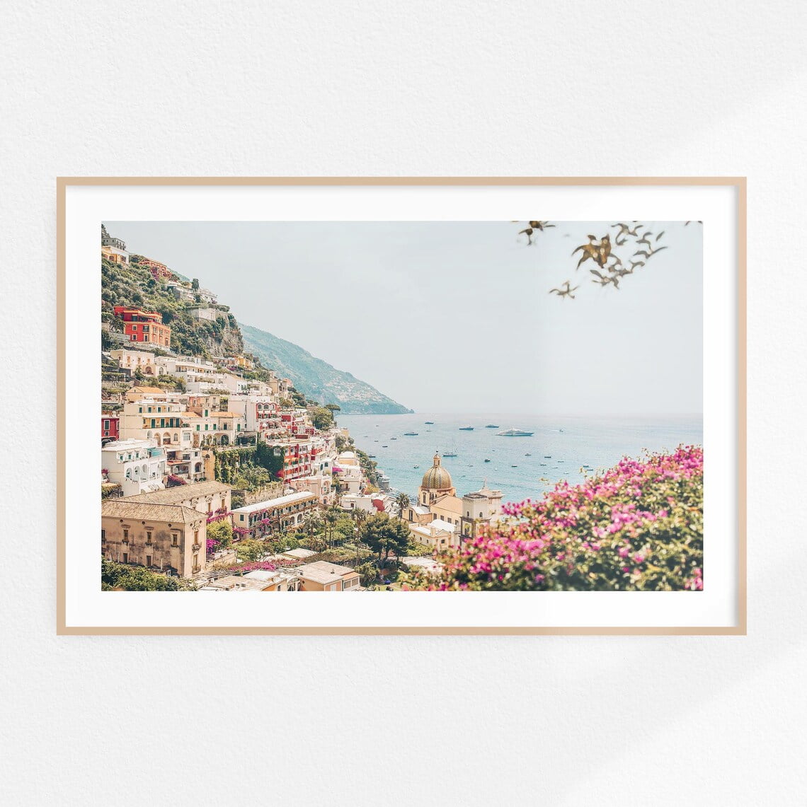 Amalfi Coast Positano Italy Landscape Horizontal Travel Poster Unframed ...