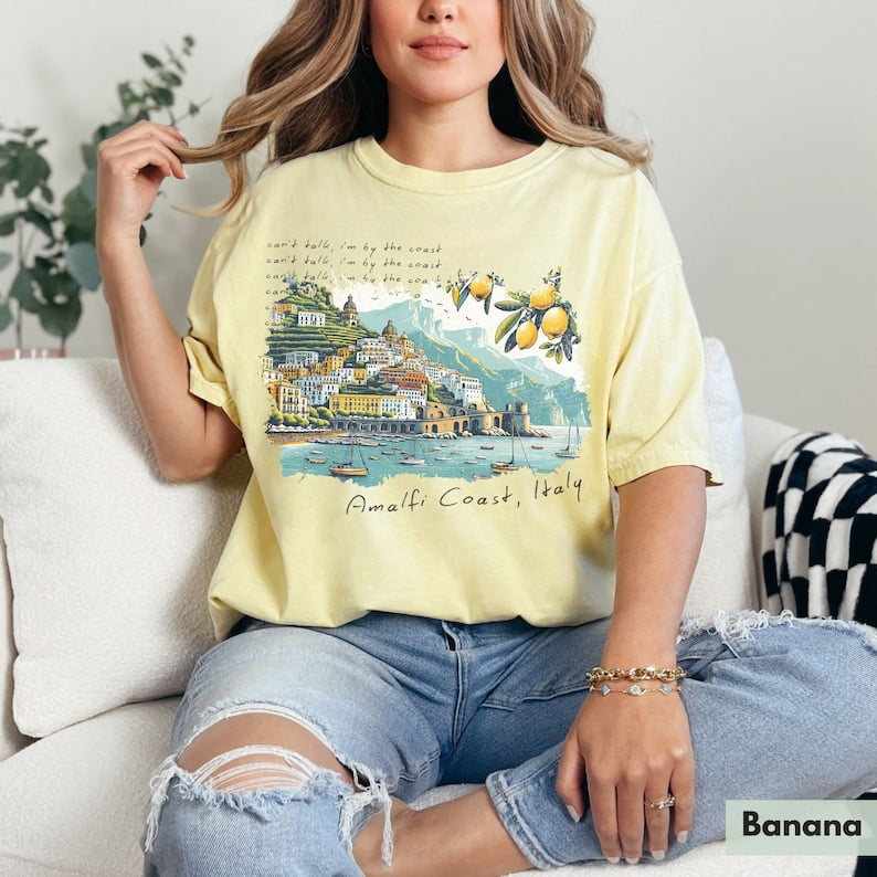 Amalfi Coast Shirt, Italian Travel Tshirt, Italy Girls Trip Amalfi ...