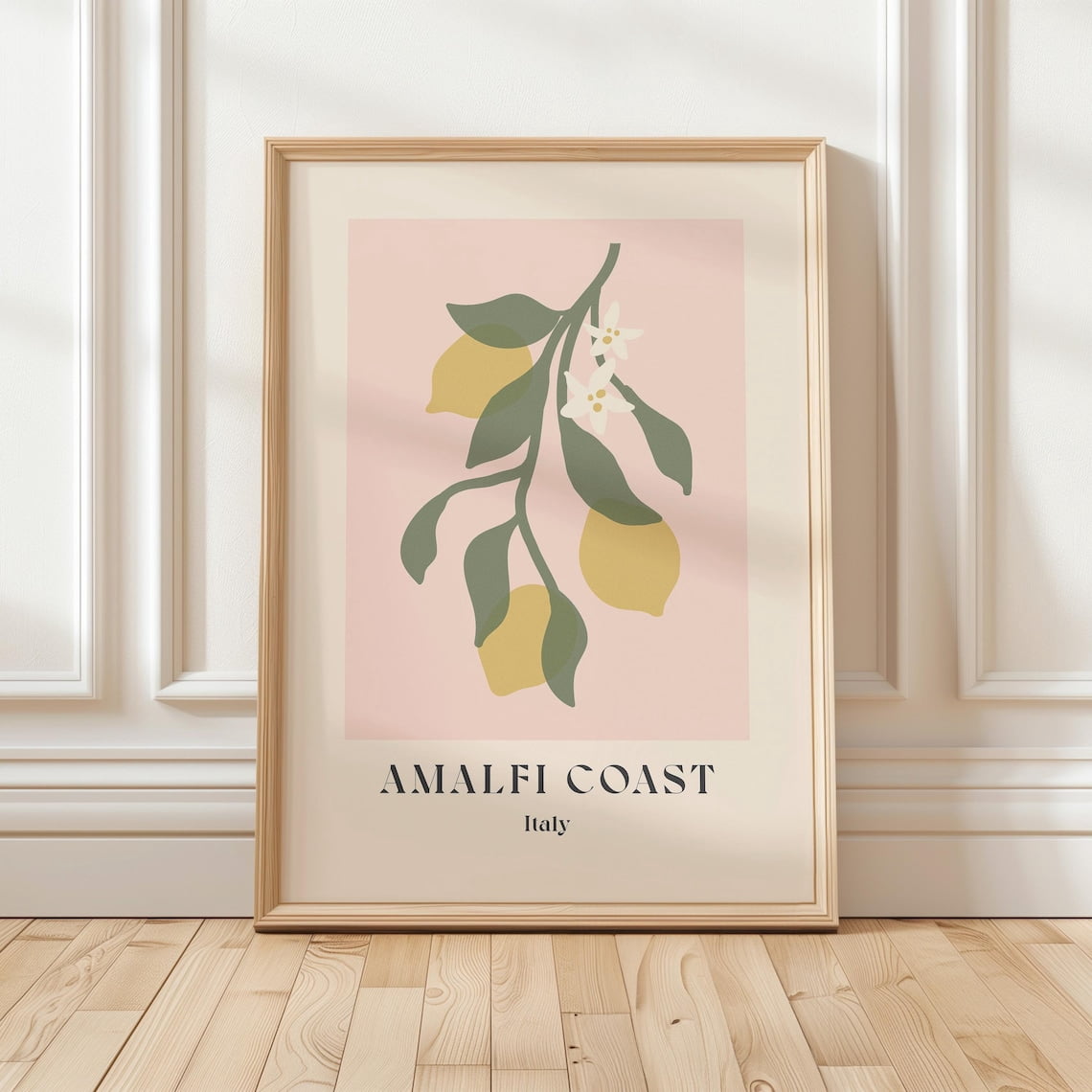 Amalfi Coast Yellow Lemon Kitchen Print - Walmart.com
