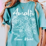 Amalfi Shirt Flower Market Shirt Amalfi Coast Italy TShirt Floral T ...