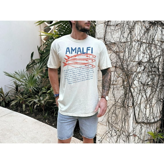 Amalfi Shirt, Italy Shirt, Fish Shirt, Vacation Shirt, Travel Shirt ...