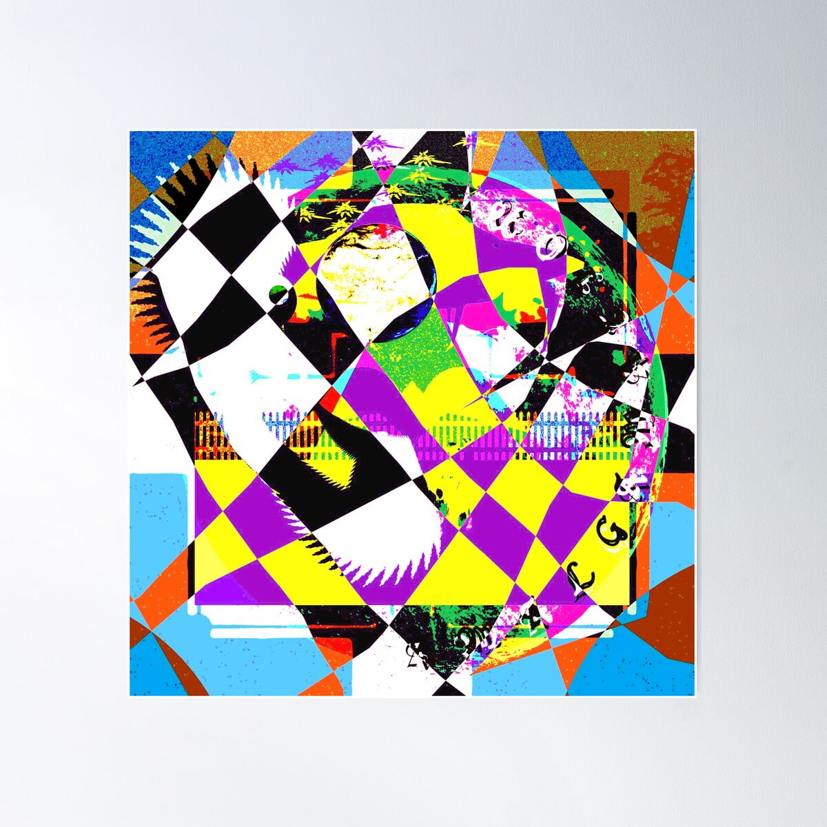 Amalgamation Poster Wall Art, Modern Wall Decor For Living Room Bedroom ...