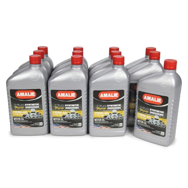 Amalie 1 qt. XLO Ultimate 15W40 Semi-Synthetic Motor Oil - Set of 12 - Walmart.com