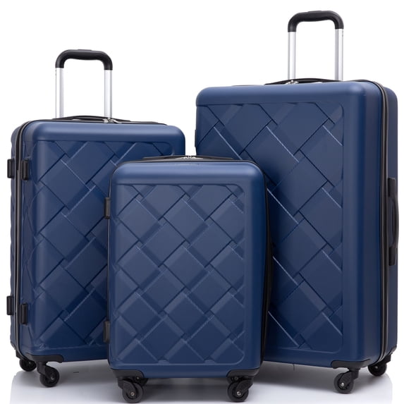Luggage Sets Hardside 3 Piece, Hardshell Suitcase with Lightweight ...