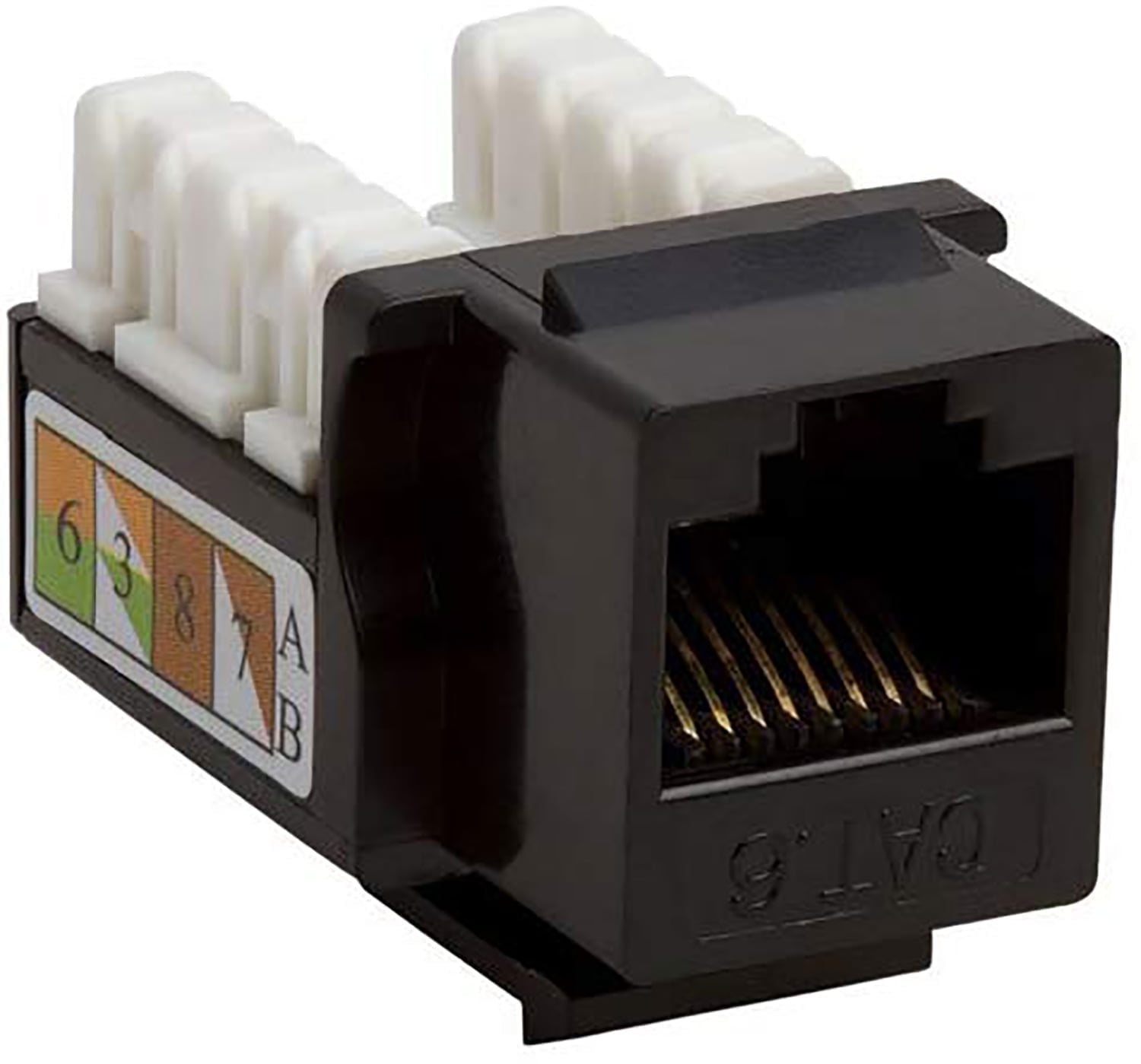 Amamax RJ45 Keystone Punch Down Jack Cat6 RJ45, Data Cable Connectors ...