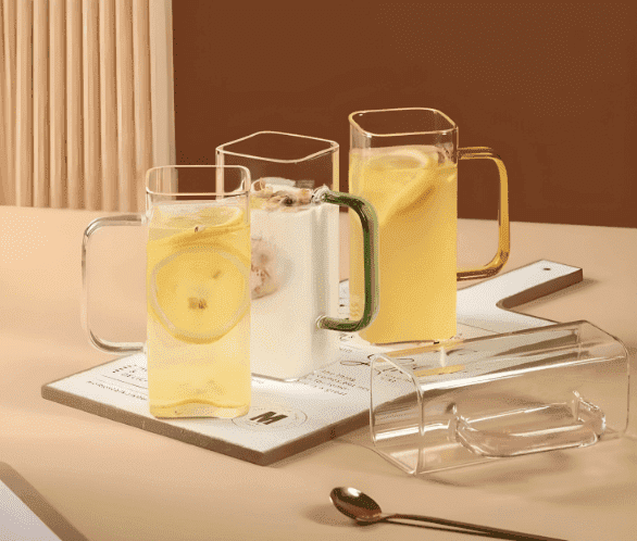 Elegant Glass Cup Set – Set of 4 (12oz) – Perfect for Romantic Drinks ...