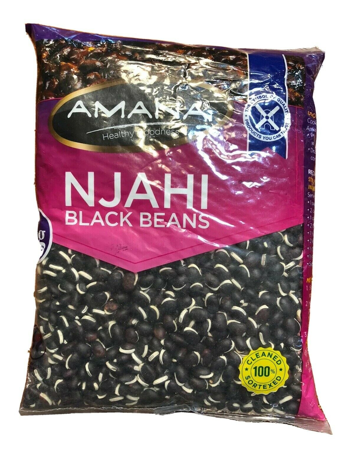 AMANA NJahi Black Beans – 2.2LB | Premium African Black Beans for ...