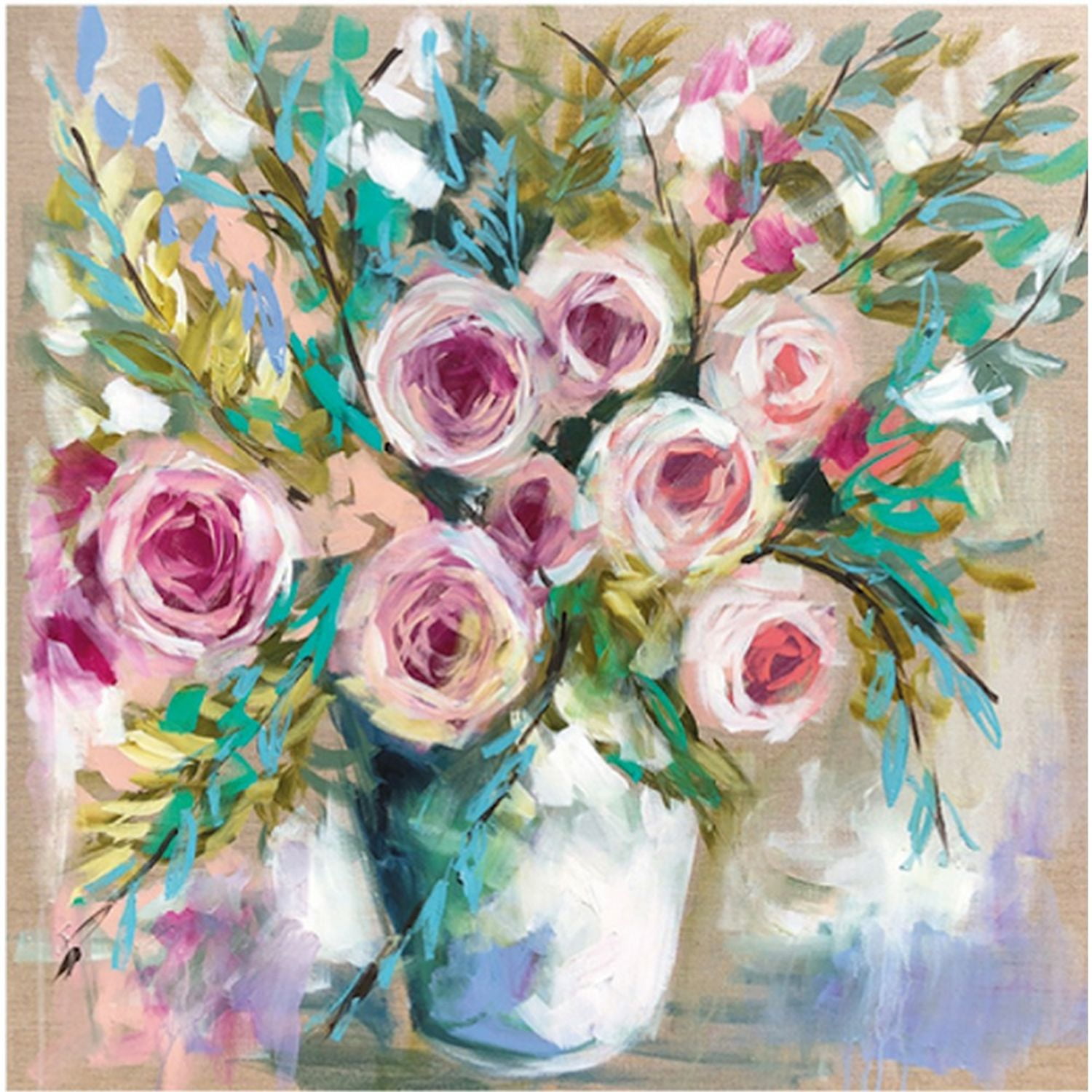 Amanda Brooks Lemon Scented Gum & Bush Roses Poster - Walmart.com