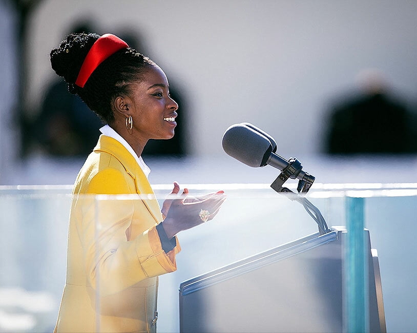 Amanda Gorman Recites Poem at Inauguration Style - A - 20x30 Inch ...
