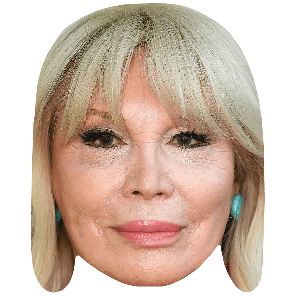 Amanda Lear (Smile) Celebrity Mask, Flat Card Face, Fancy Dress Mask ...