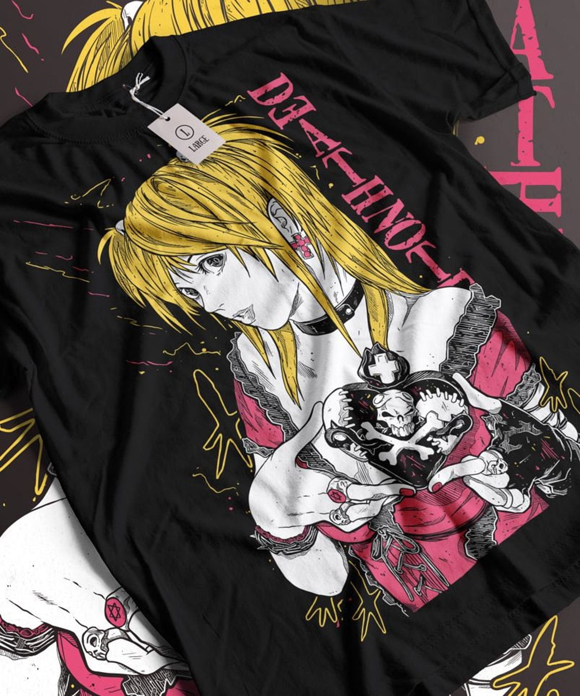 Amane Misa T-shirt, Death Note Manga Anime Shirt,Ash Grey color,size M ...
