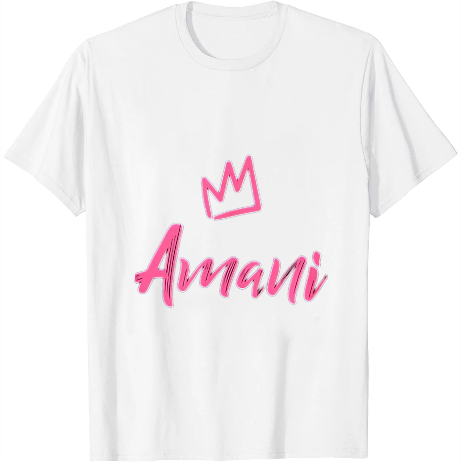 Amani the Queen / Pink Crown & Name for Women Called Amani T-Shirt ...
