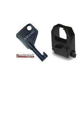Amano Key and Ribbon Combo for Amano TCX 45 TCX-45 TCX45 Amano Time ...