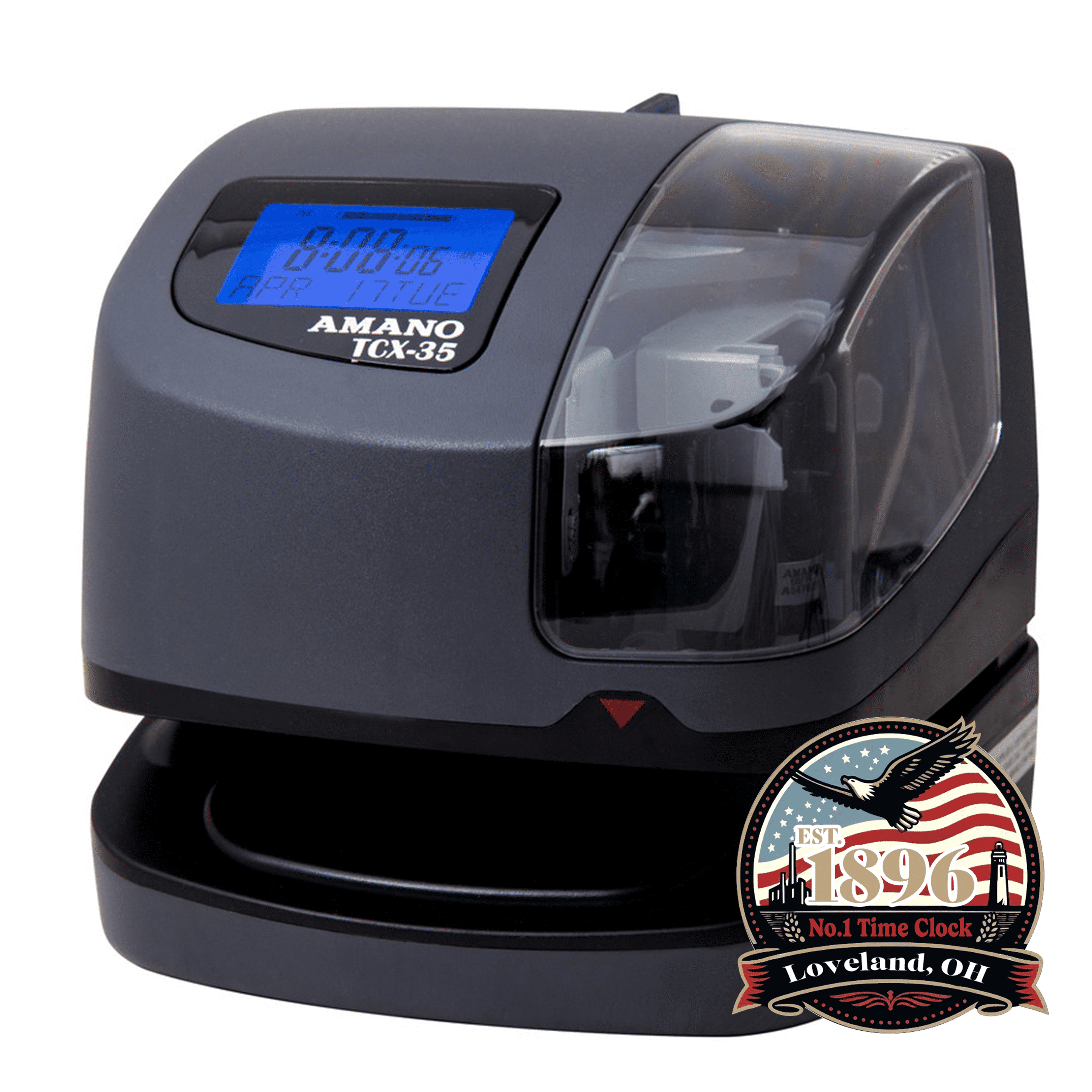 Amano TCX-35 Electronic Time Clock, Employee Attendance Tracker for Small Business, with ...