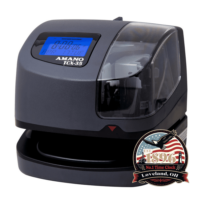 Amano TCX-35 Electronic Time Clock, Employee Attendance Tracker for ...