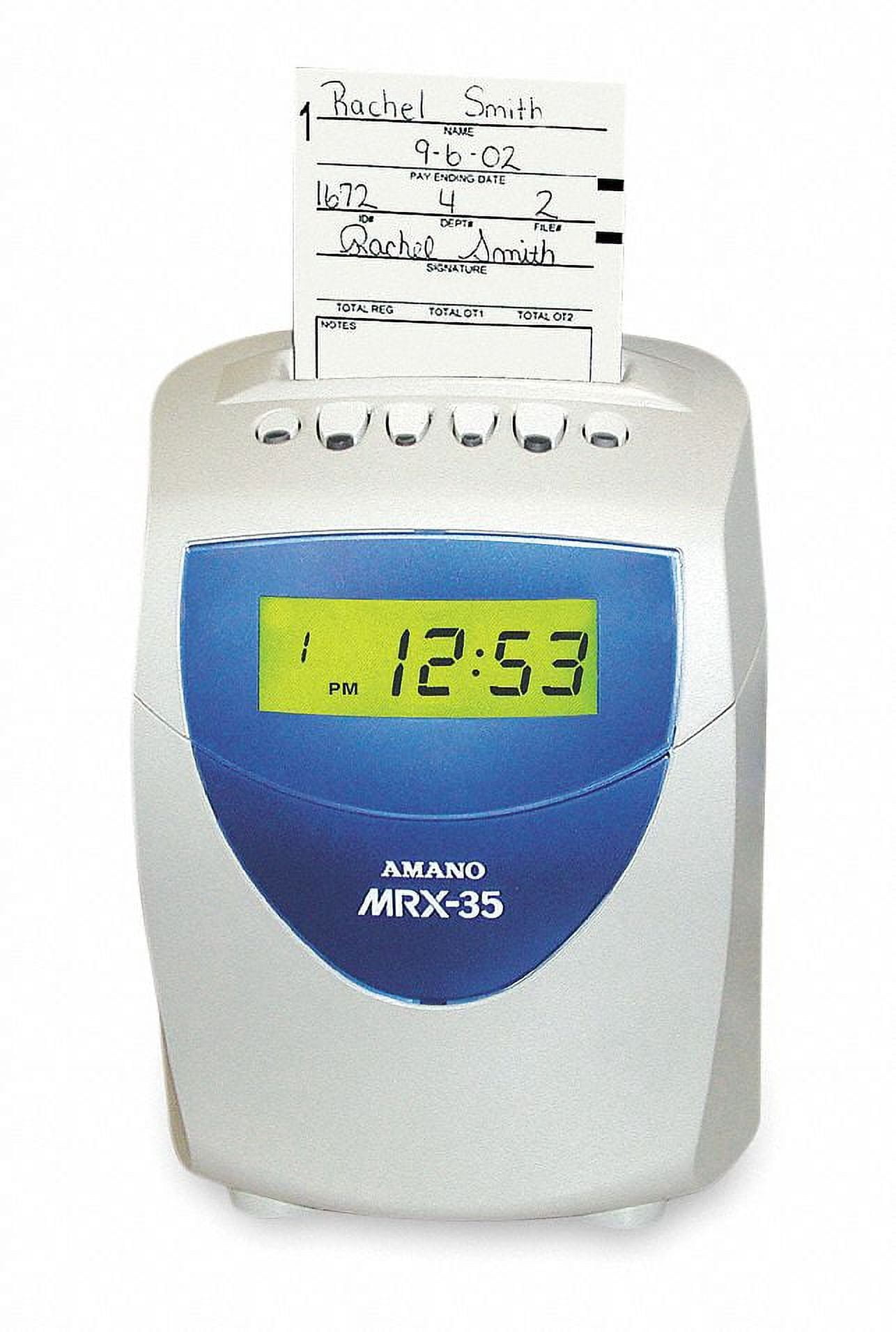 Amano MRX-35/A140 Electronic Punch Card Machine for Employees, Digital ...