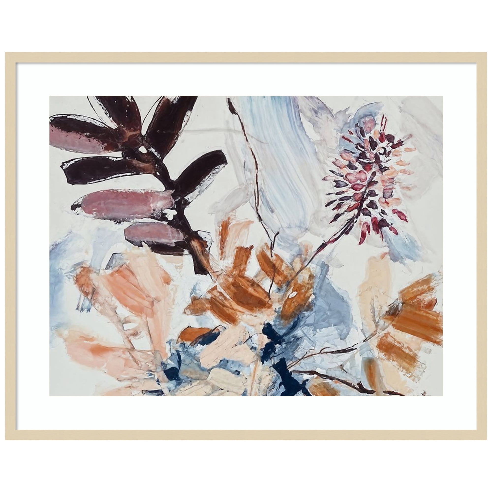Amanti Art A Leafy Endeavour II Wood Framed Wall Art Print - Walmart.com