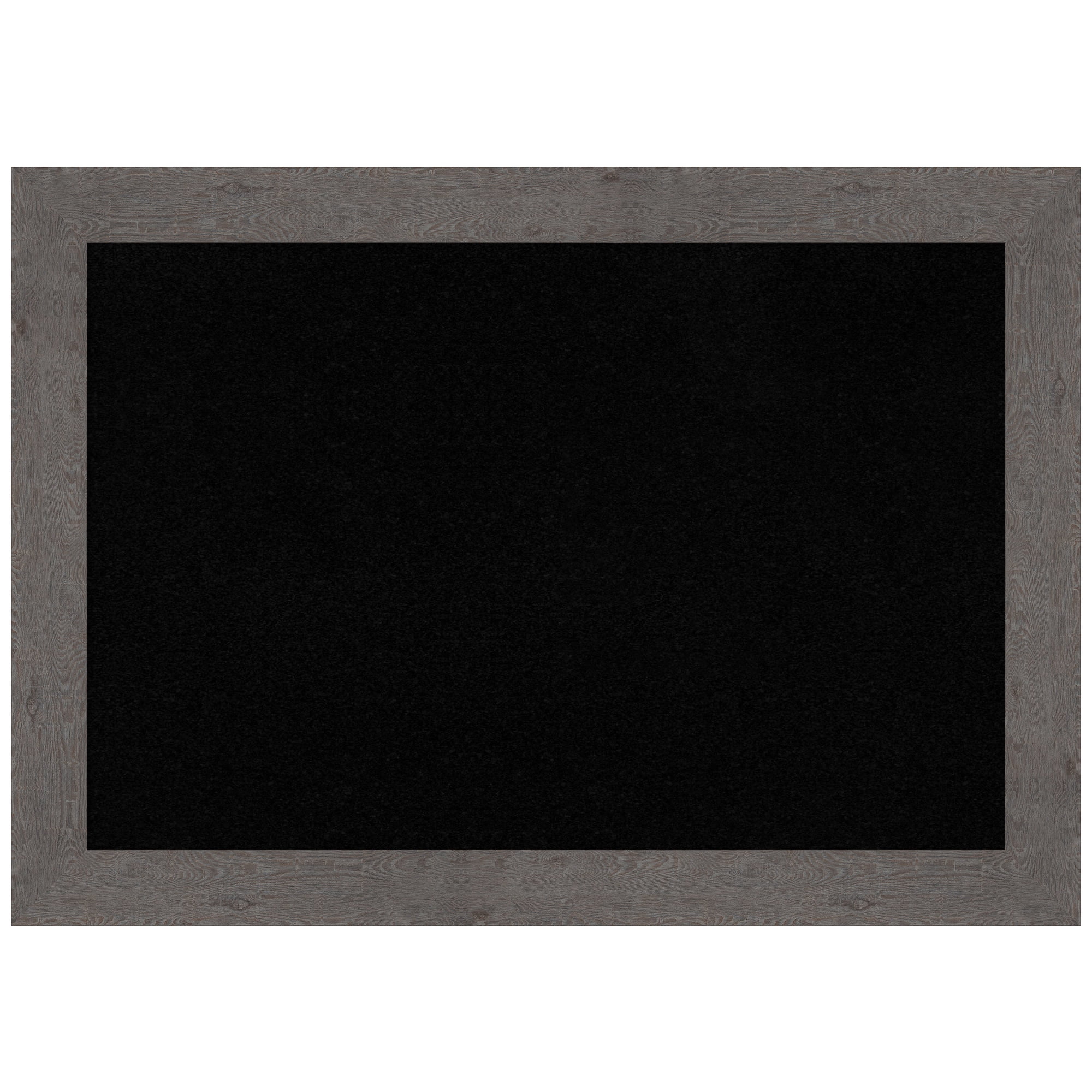 Amanti Art Black Cork Board Framed Rustic Plank Grey Bulletin Board 41 ...