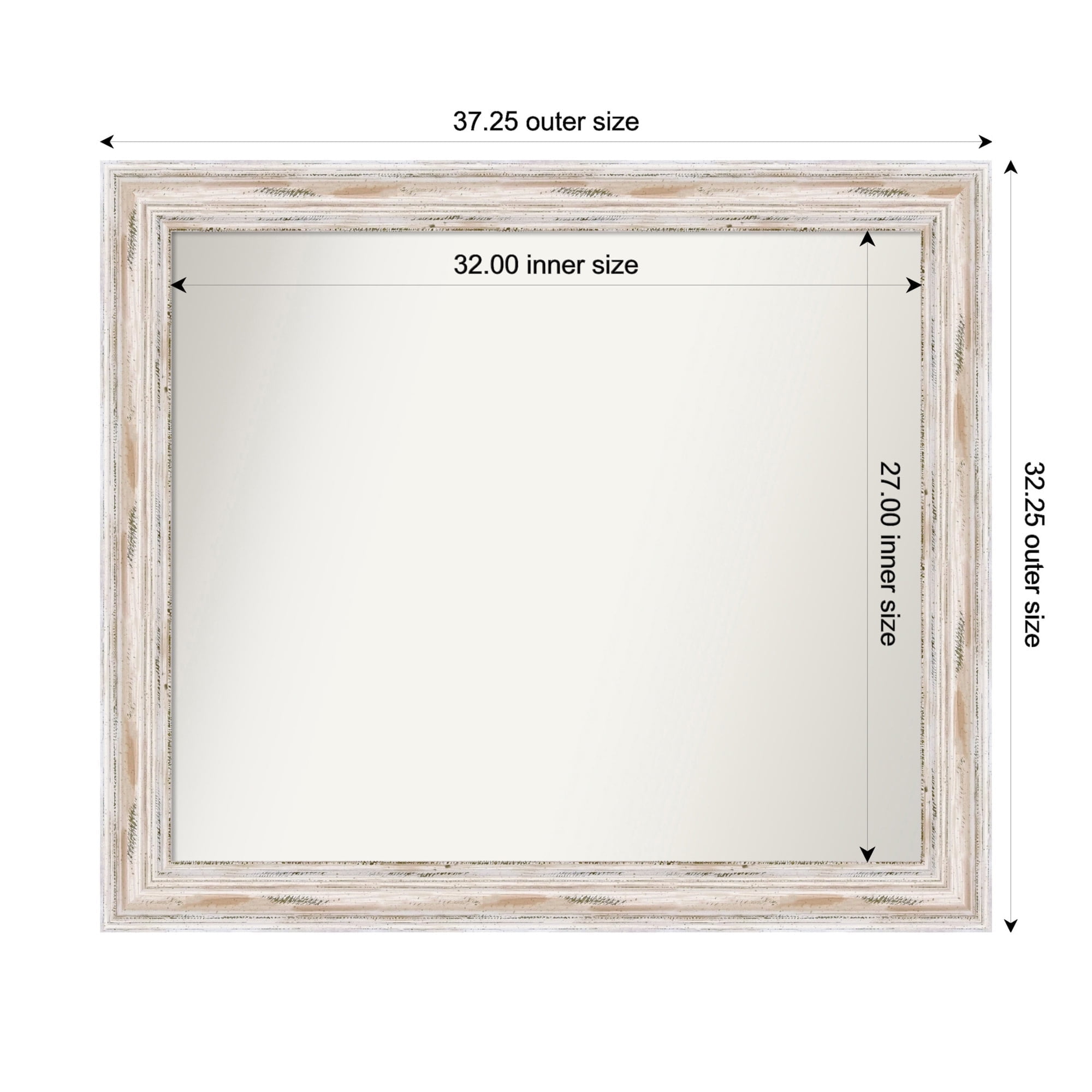 Amanti Art Custom Wall and Bathroom Mirror (32.25 x 37.25 in ...