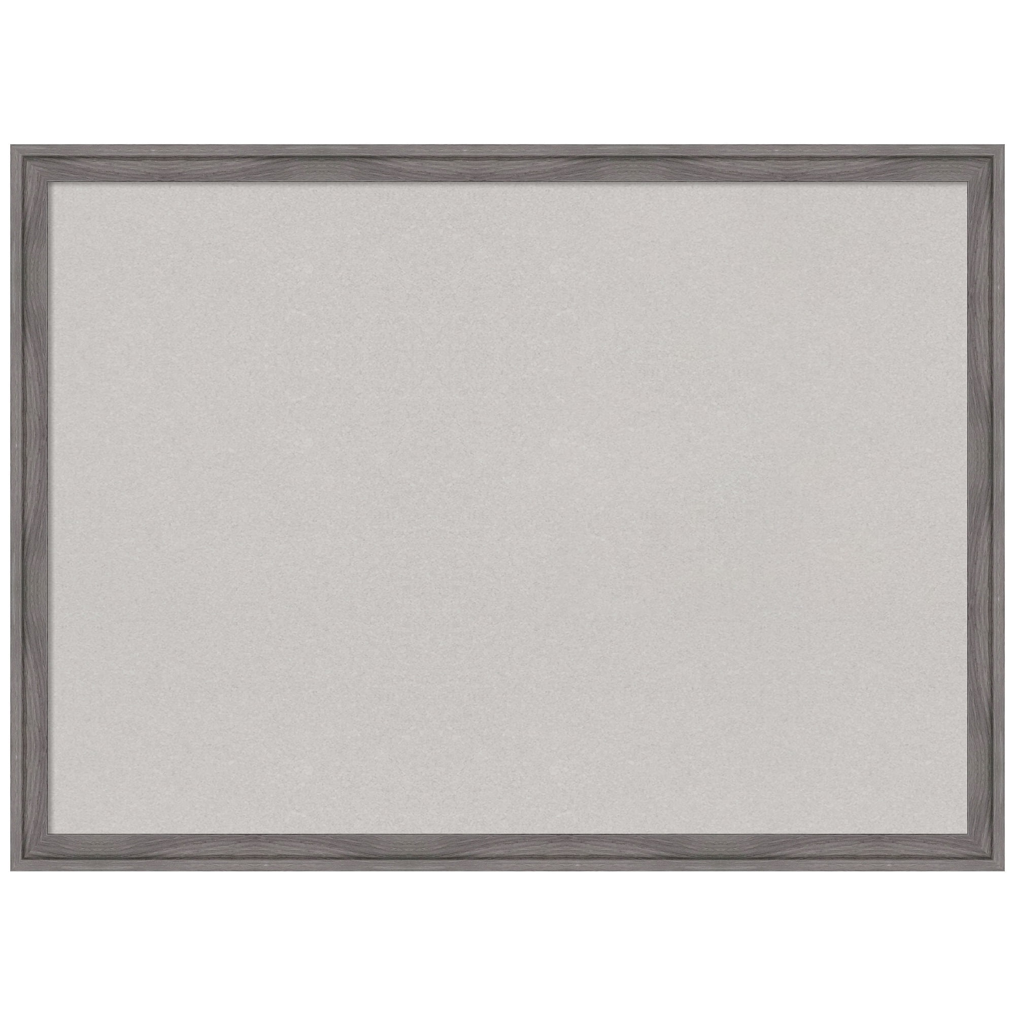 Amanti Art Grey Cork Board Framed Florence Grey Bulletin Board 30 in. x ...