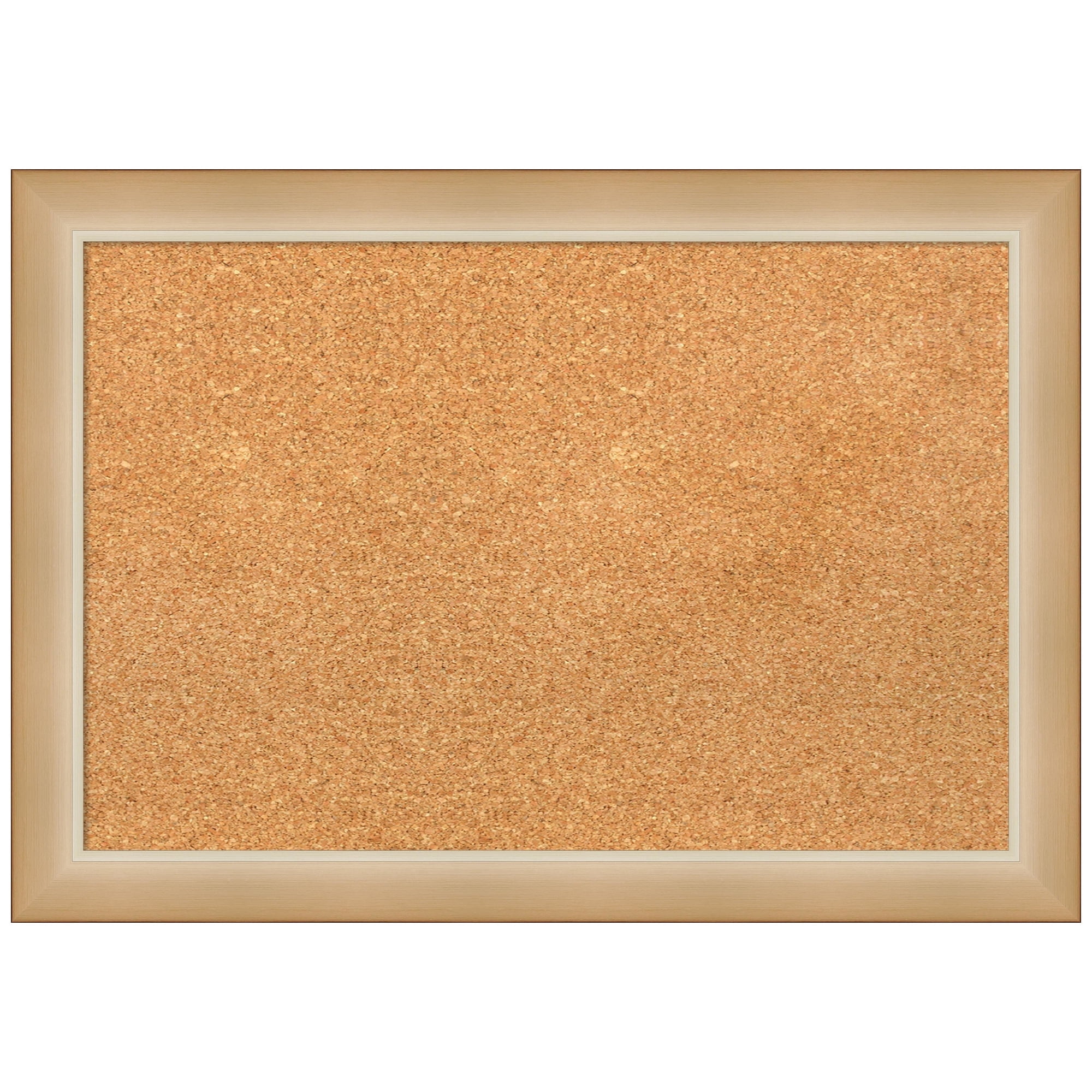 Amanti Art Natural Cork Board Framed Eva Ombre Gold Narrow Bulletin ...