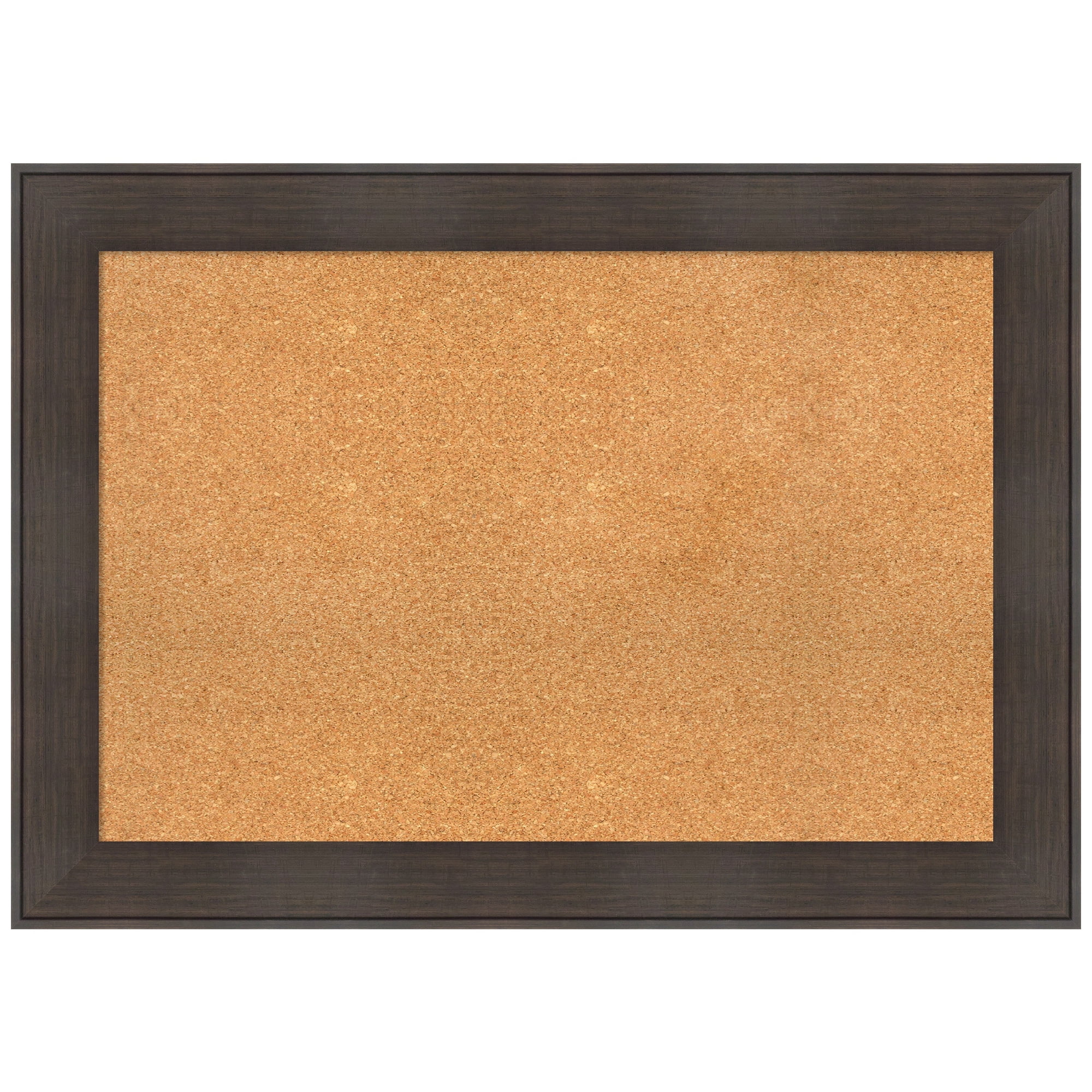 Amanti Art Natural Cork Board Framed William Rustic Woodgrain Bulletin ...