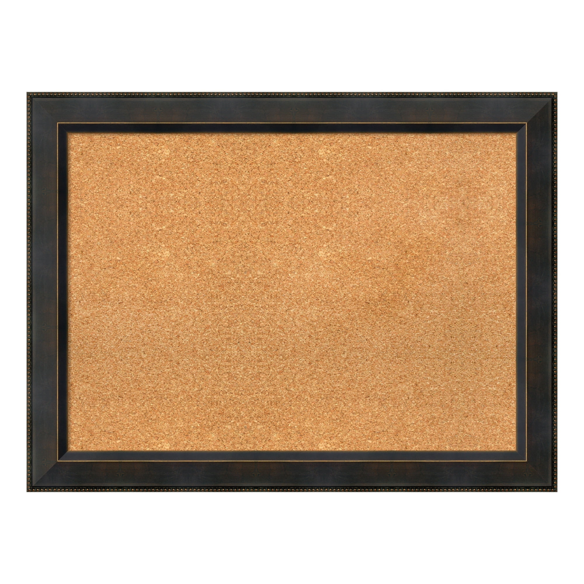 Amanti Art Natural Cork Board Wood Framed Signore Bronze Bulletin Board ...