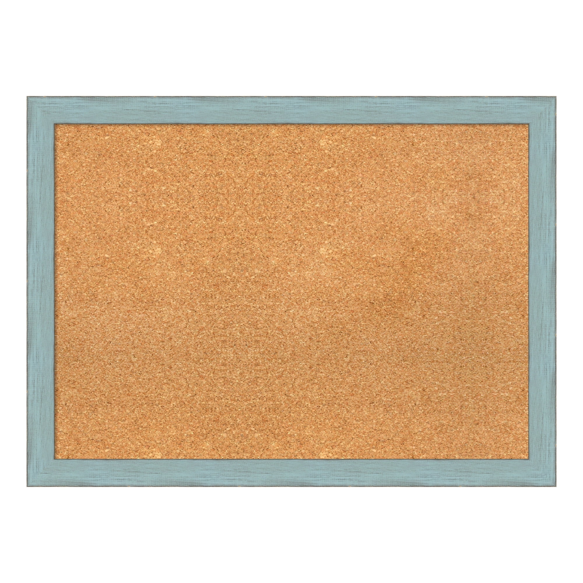 Amanti Art Natural Cork Board Wood Framed Sky Blue Rustic Bulletin ...