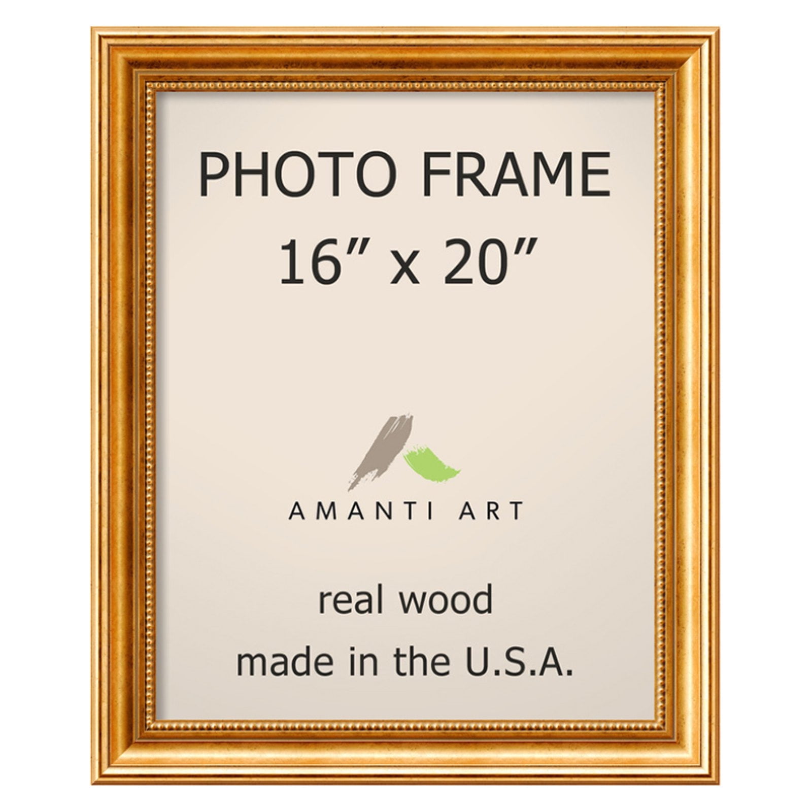 Amanti Art Townhouse Gold Wood Picture Frame, Photo Frame, Art Frame ...