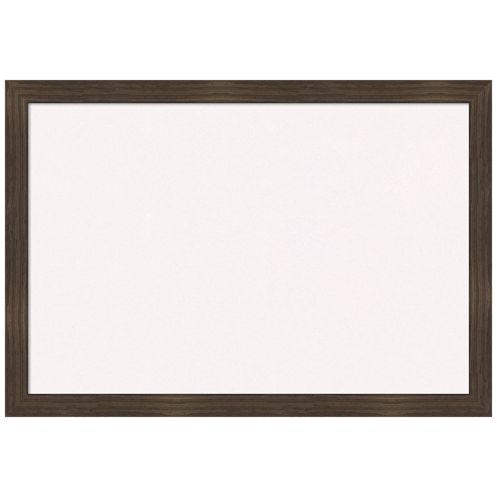 Amanti Art White Cork Board Wood Framed Woodgrain Stripe Chocolate ...