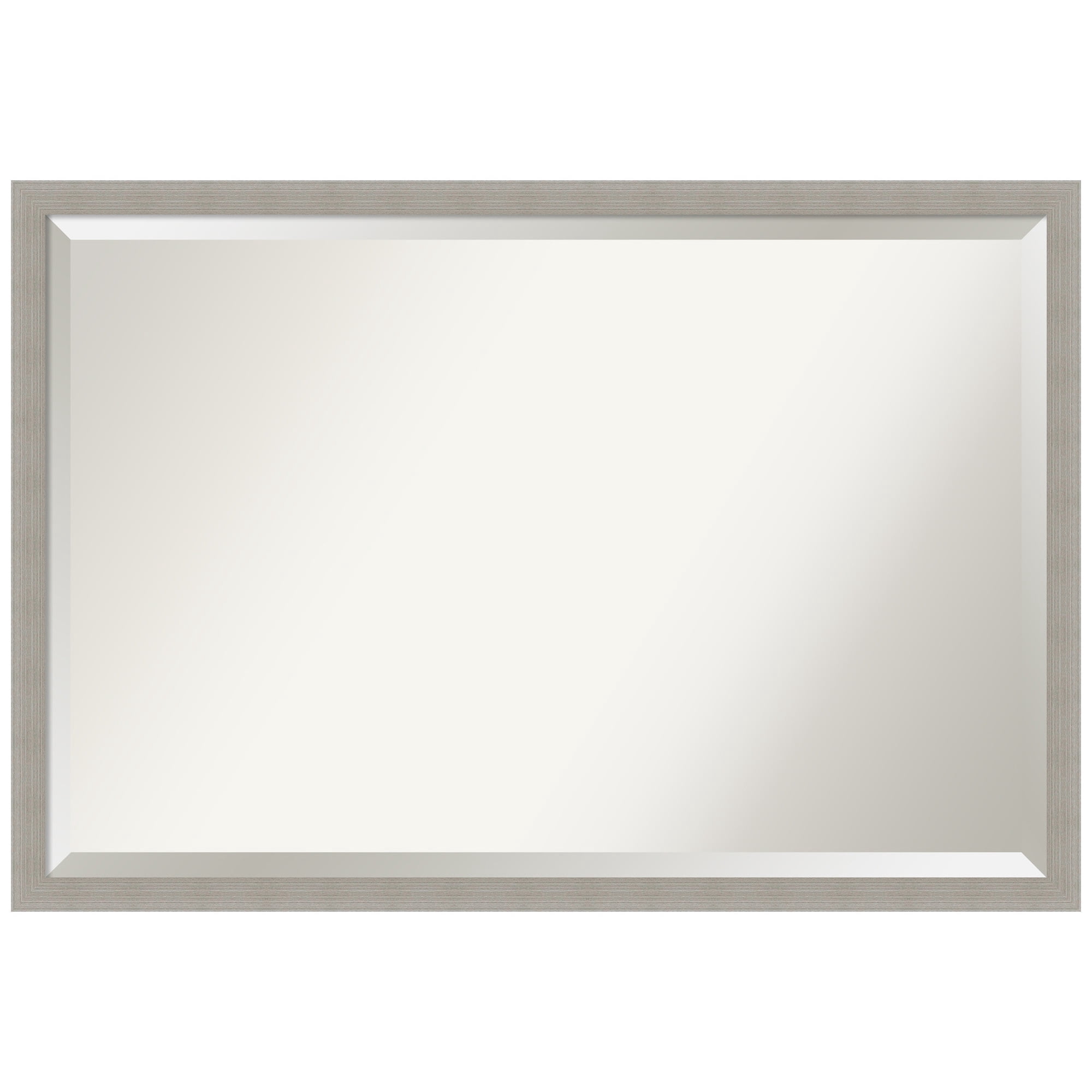 Amanti Art Woodgrain Stripe Beveled Wood Wall Mirror 26 x 38 in ...