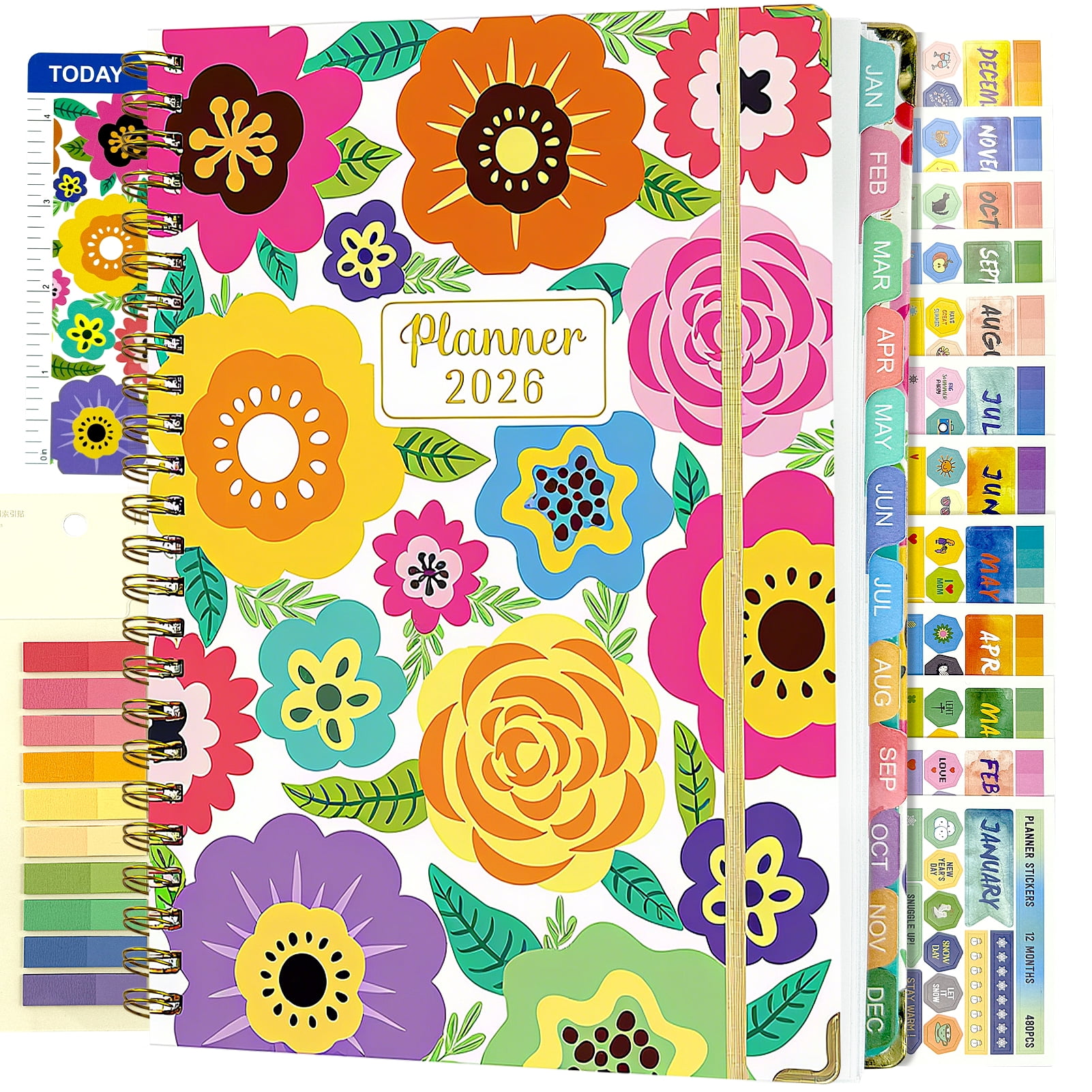 Amaopus 2026 Planner, Weekly and Monthly Calendar Planner, Jan 2026 ...