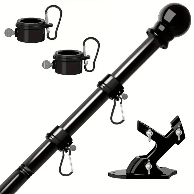 Amaopus Flag Pole Kit, Stainless Steel 6 FT Flag Poles with1 Inch Metal ...