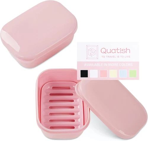 Amar Tool 2 Pack Travel Soap Container, Portable Soap Holder with Lid ...