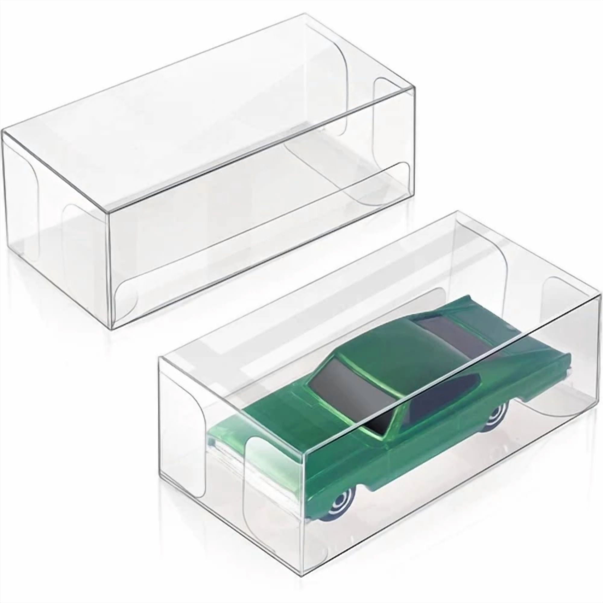Amar Tool 25PCS 1/64 Scale Model Car Display Clear Case Transparent Toy ...