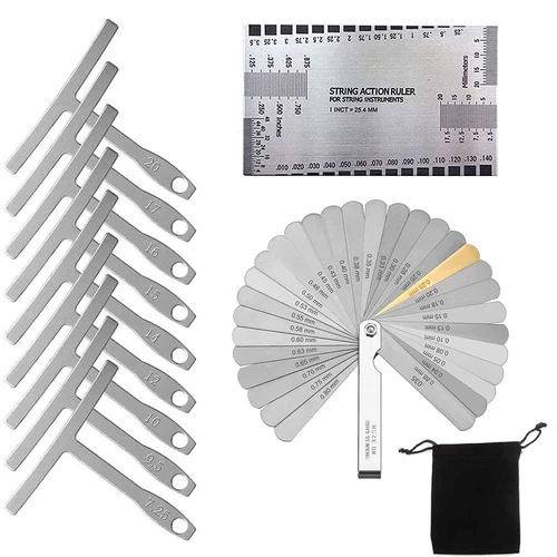 Amar Tool 32 Blades Steel Feeler Gauge Dual Marked Metric and Imperial ...