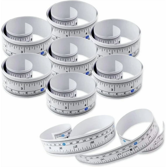 Amar Tool 8 Pcs Self-Adhesive Measuring Tape, 36 Inch (90Cm) Peel and ...