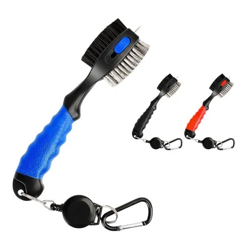 Amar Tool Double Sided Golf Club Cleaning Brush Retractable Groove ...