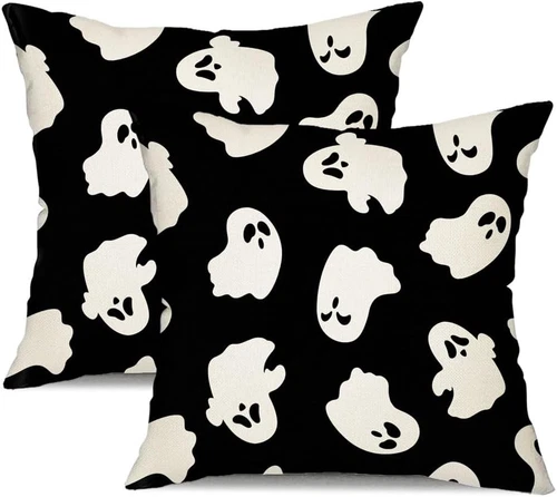 Amar Tool Halloween Pillow Covers 18X18 Inch Set of 2 Happy Halloween ...