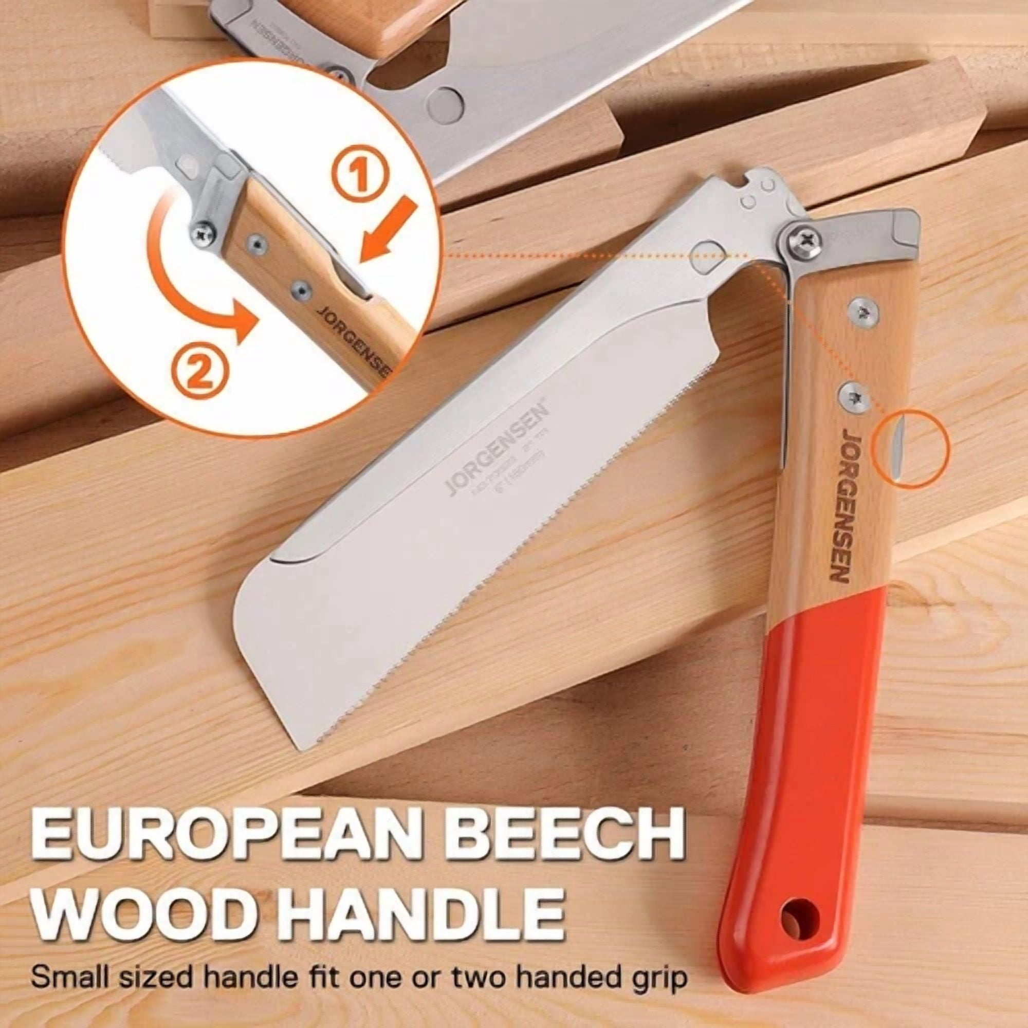 Amar Tool JORGENSEN Japanese Pull Saw 6 Inch Pro Folding Dovetail Saw ...