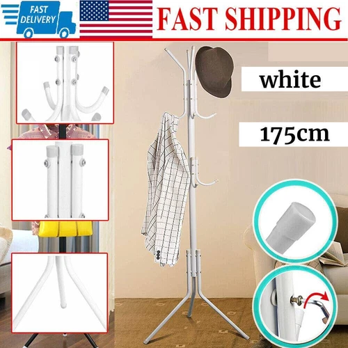 Amar Tool Multi Hook Metal Coat Hat Rack Tree Stand Clothes Bag Hanger ...