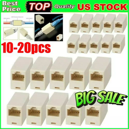 Amar Tool RJ45 CAT5e CAT6 ETHERNET LAN Cable Extender COUPLER PLUG ...