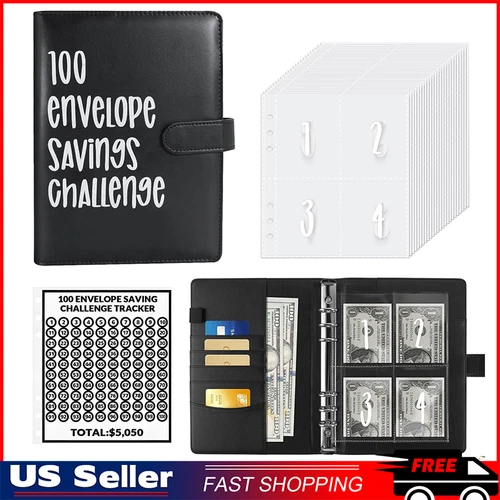 Amar Tool US 100 Envelope Challenge Budget Planner $5,050 Money Saving ...