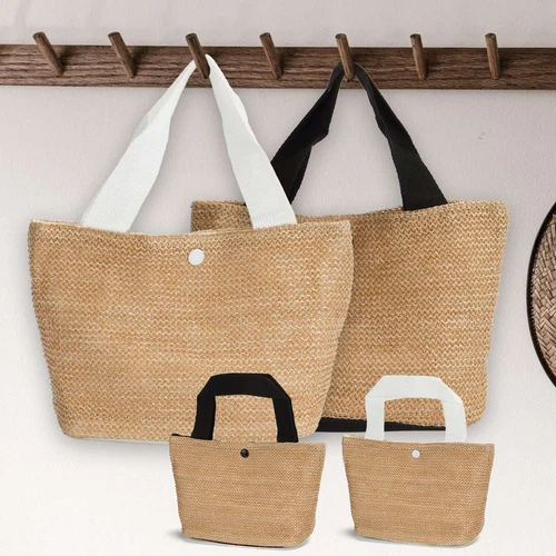 Amar Tool Women Wicker Handbag Bags Tote Beach Straw Woven Summer ...