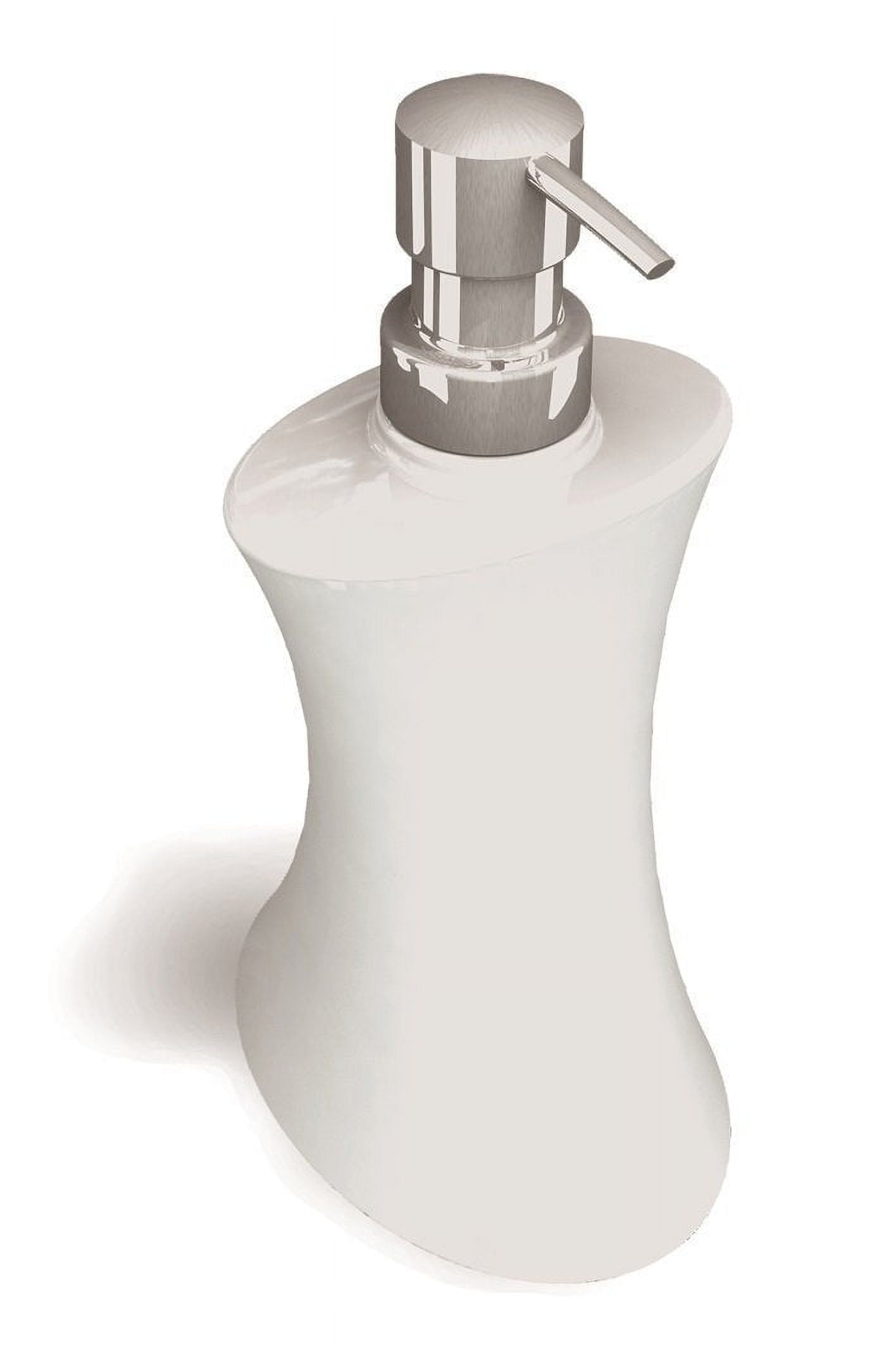 Amara soft white porcelain table soap dispenser. - Walmart.com