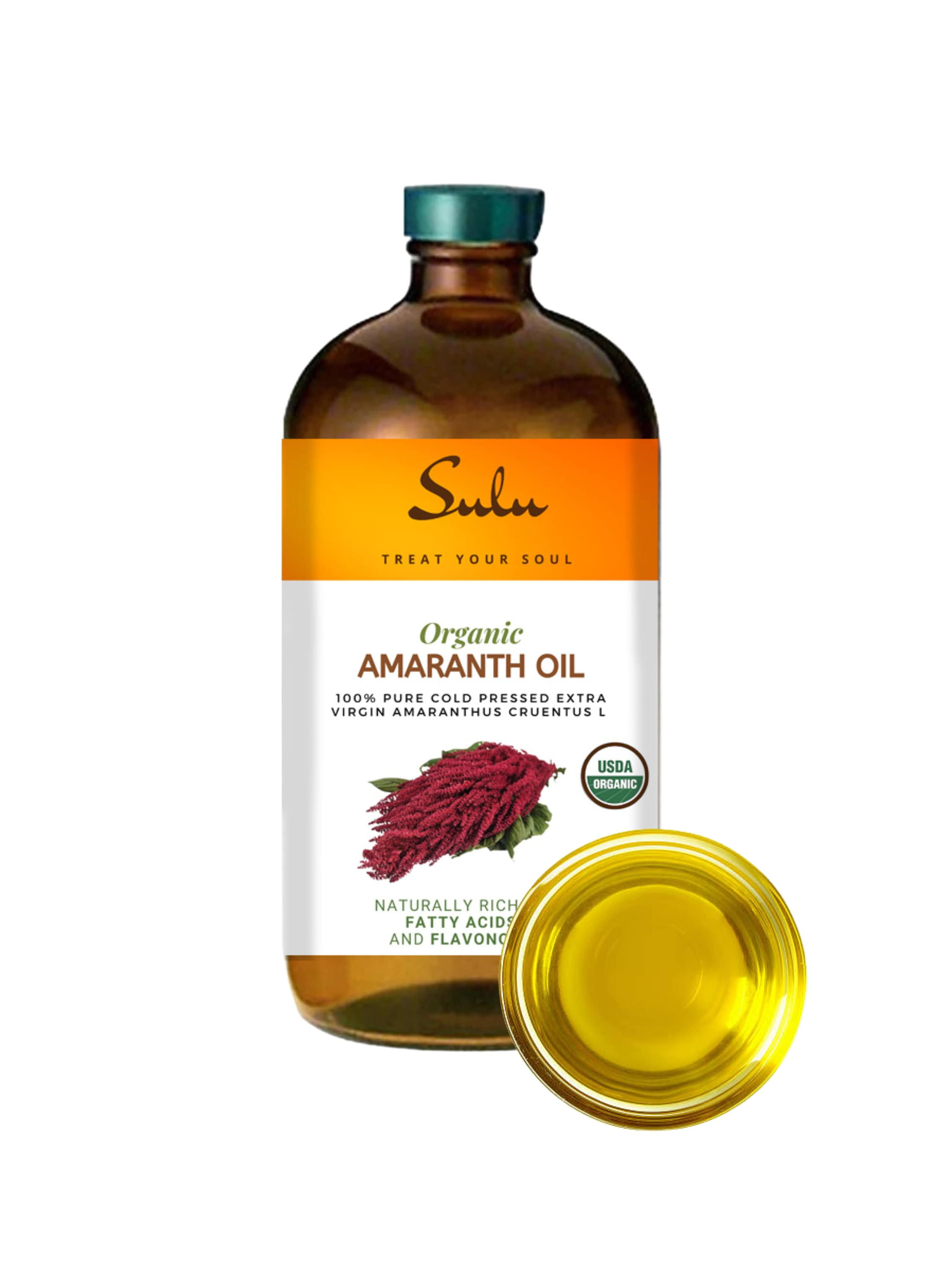 Amaranth Oil USDA Organic Cold Pressed Unrefined Virgin-16 fl.oz ...