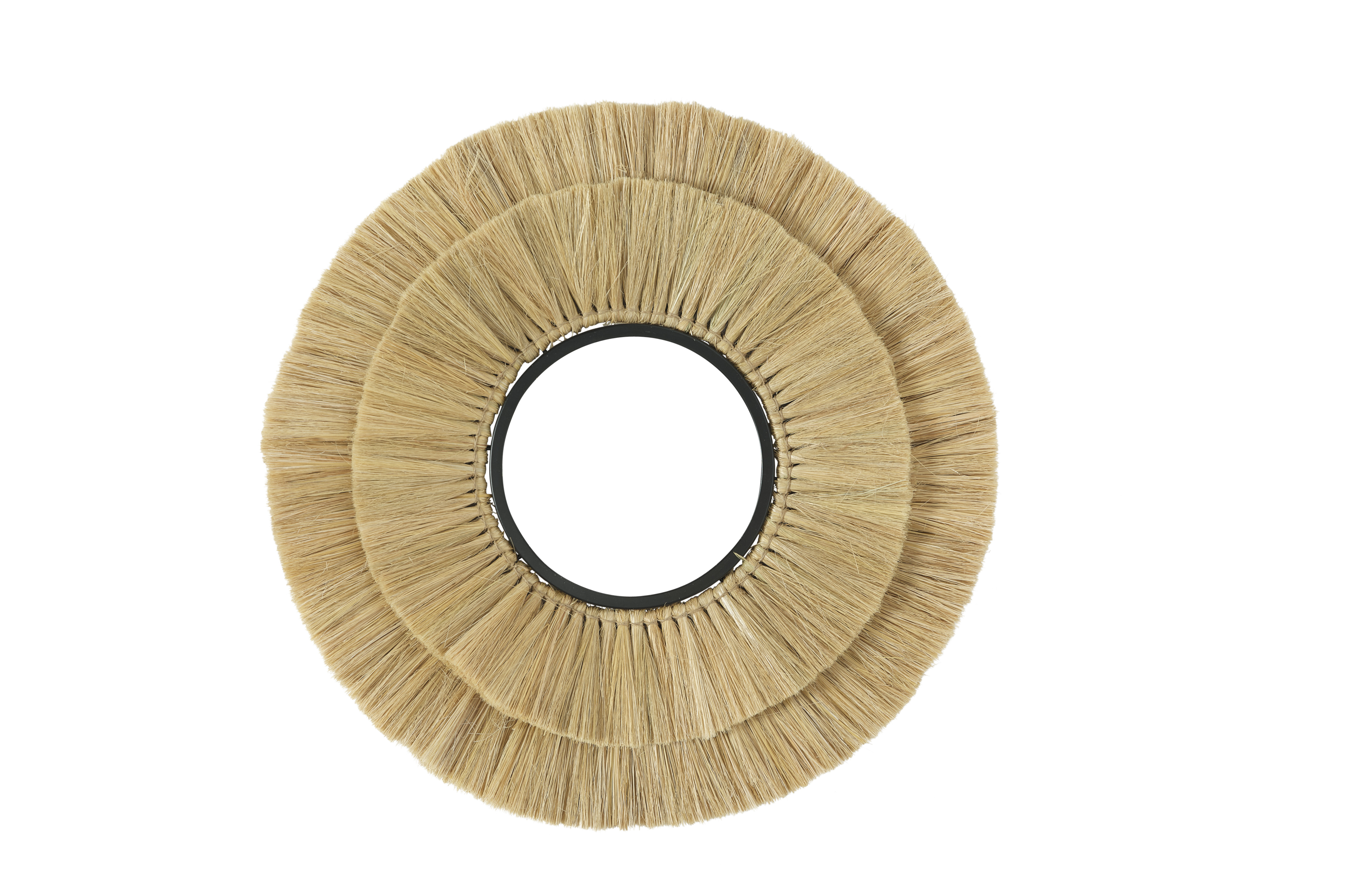Amaraxpressions Handmade Round Straw Mirror Boho Decorative Accent 30 ...