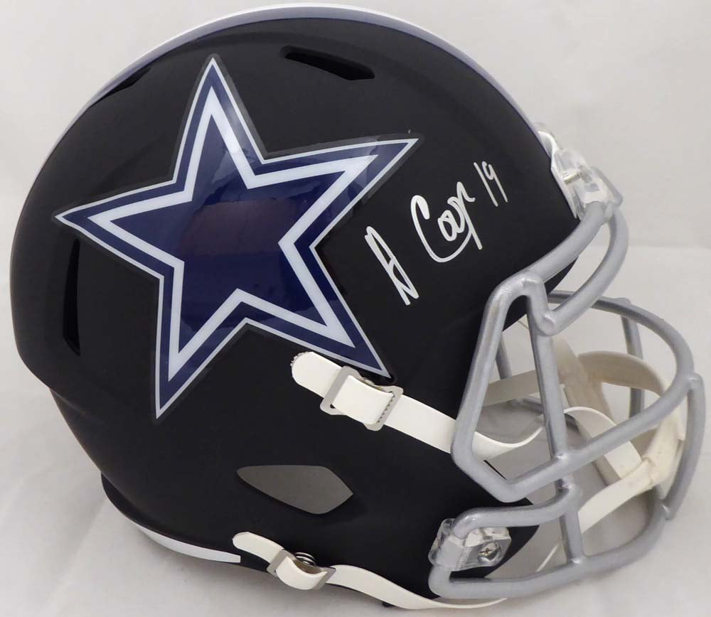 Amari Cooper Autographed Dallas Cowboys Matte Black Full Size Speed ...
